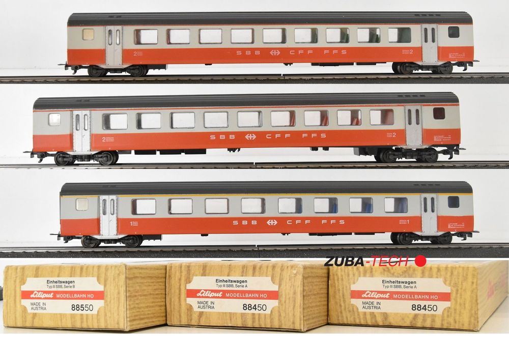 Liliput 3x Personenwagen EW III Swiss Express SBB H0 GS OVP | Acheter sur Ricardo