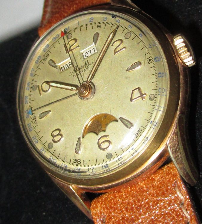 vintage Musette mit Mondphase | Kaufen auf Ricardo