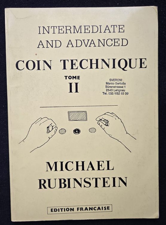 Michael Rubinstein - Coin Technique Tome II (Französisch) (Gebraucht) in Bern für CHF 10 – mit ...