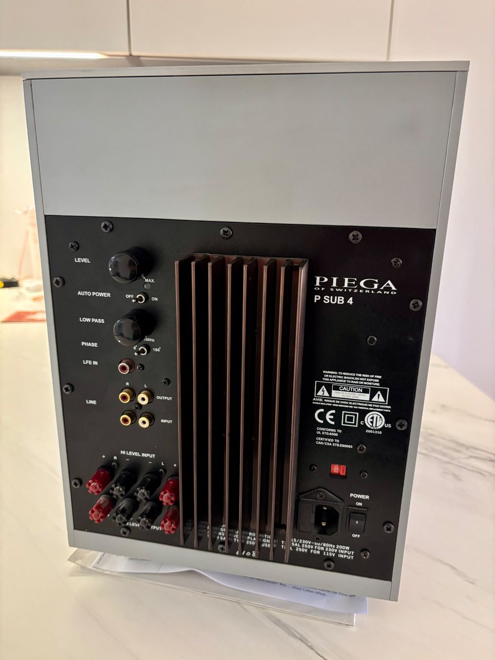 Piega P SUB 4 Subwoofer (defekt) Gitter silber (Defekt) in Küsnacht ZH ...
