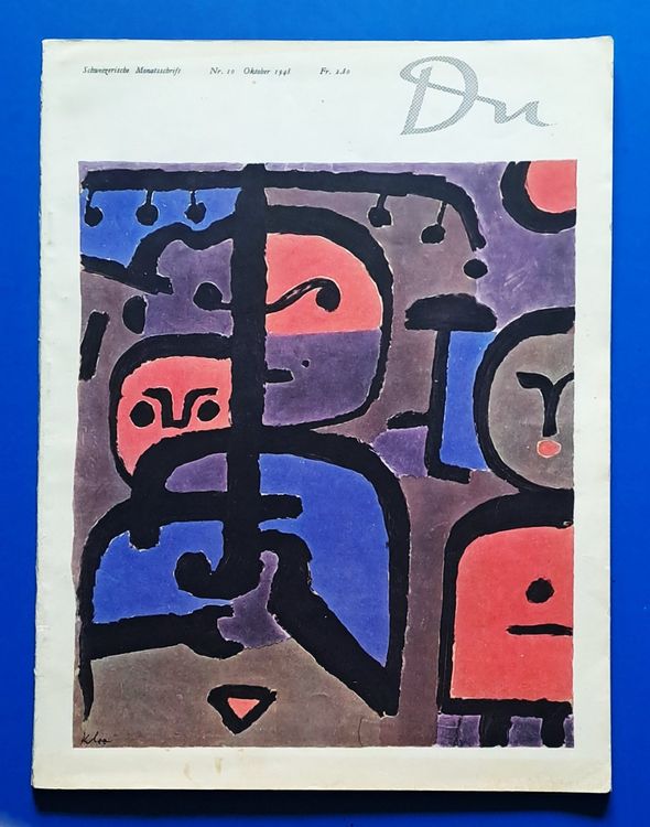PAUL KLEE. Erste Themen-DU-Nr. 10/1948 nach Tod Paul Klee. (Gebraucht ...