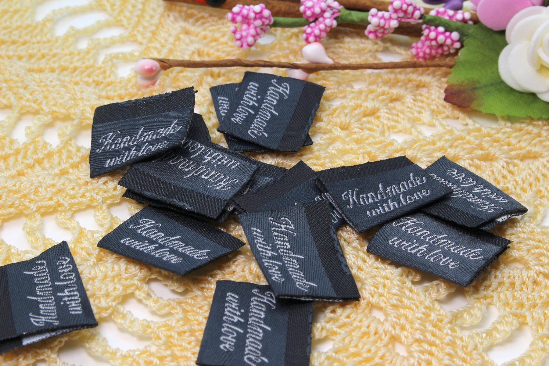 Label "Hand made with love" grau (10 Stück) (Neu und originalverpackt ...