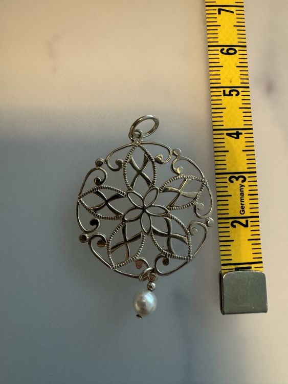Silberanhänger 925 Mandala mit Perle, Vintage (Gebraucht) in Beringen für CHF 29 – mit Lieferung ...