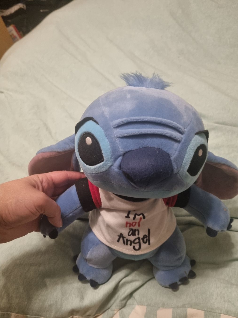 Neuwertiger Stitch Plüschtier - "I'm not an Angel" (Neu (gemäss ...