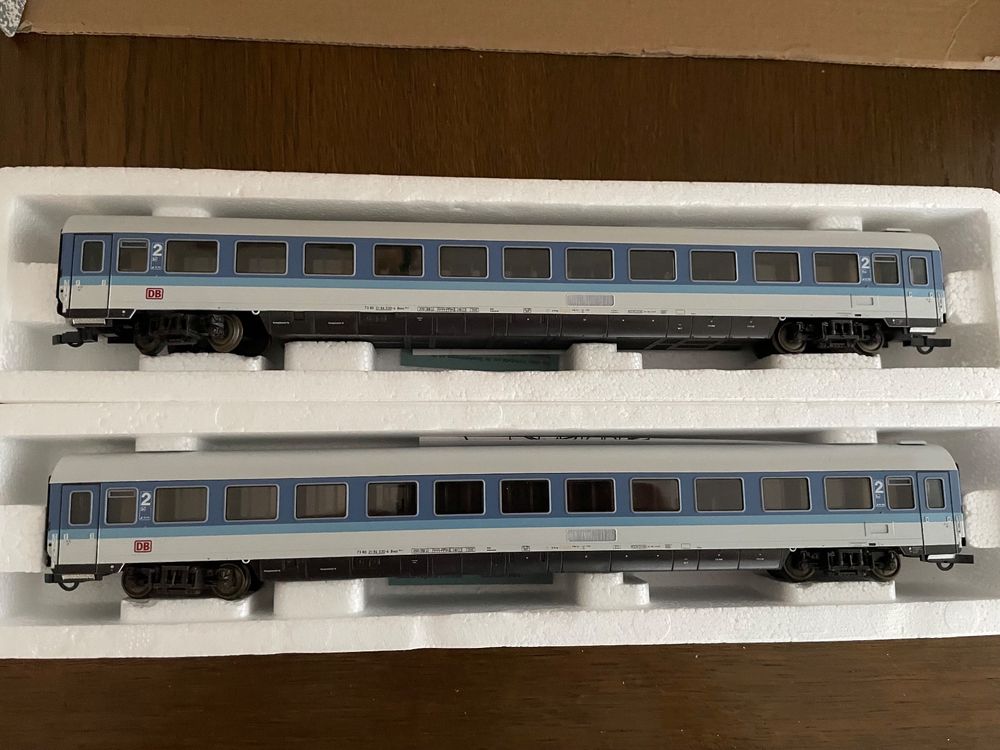Roco 44791 H0 2x IR-Abteilwagen 2.Kl. der DB, exact 1:87 OVP (Gebraucht ...