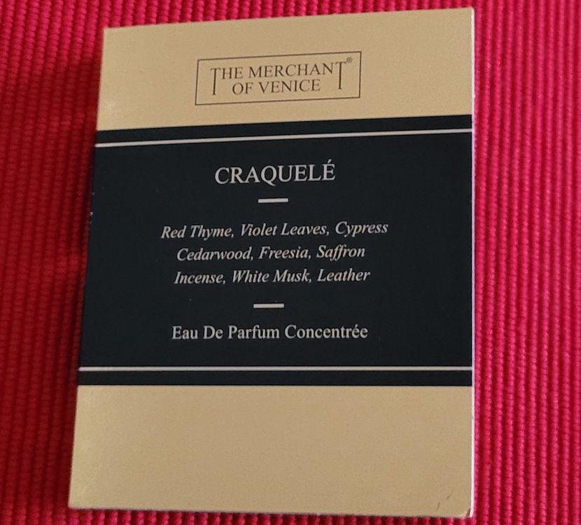 The Merchant of Venice Craquelé 2ml Probe Muster Ed Parfum (Neu (gemäss ...