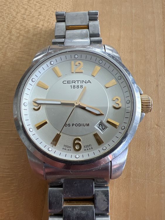 Certina DS Podium 38 mm Quarz (Gebraucht) in Pfeffingen für CHF 28 – mit Lieferung auf Ricardo ...