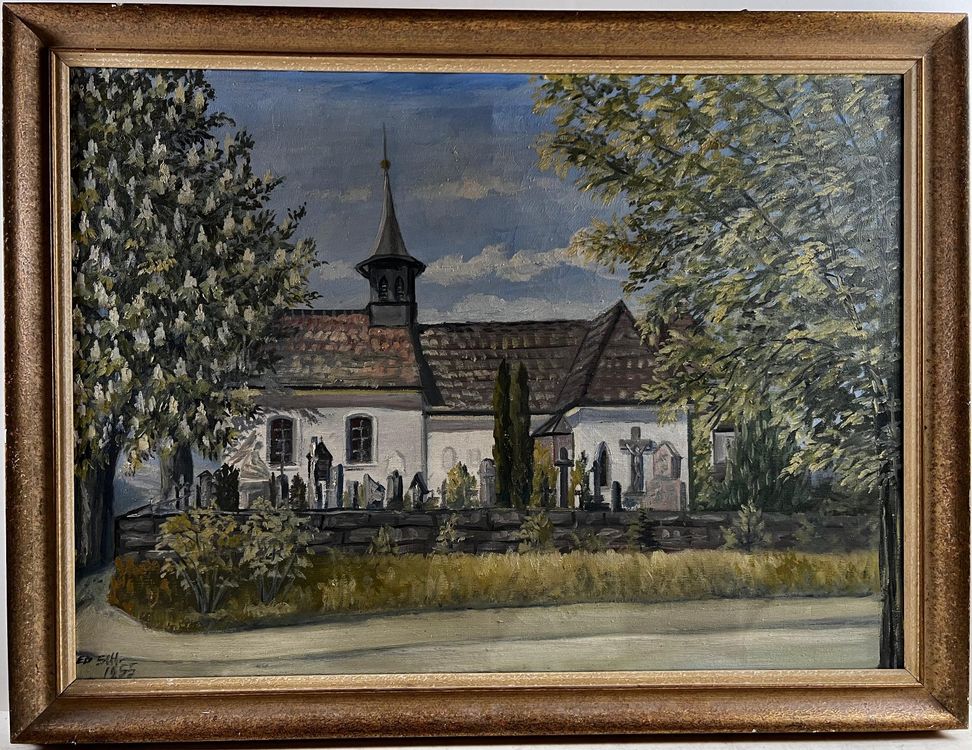 1955er Grosser Landschaft Gemälde Signiert. (Gebraucht) in Neuhausen am Rheinfall für CHF 10 ...