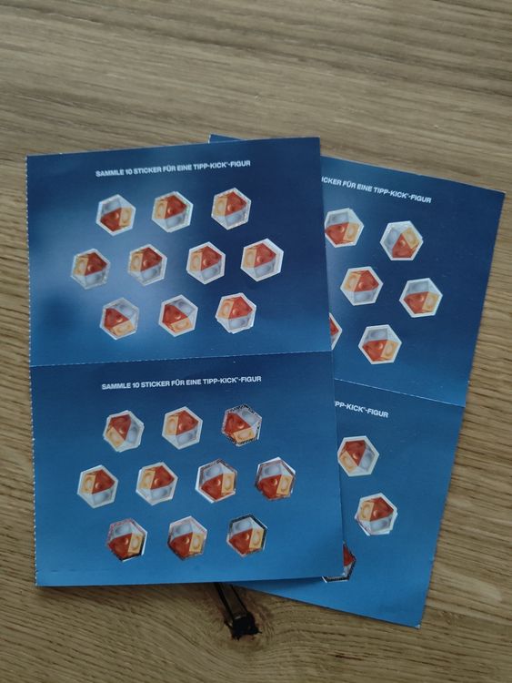 Migros Tipp-Kick Mania 2 volle Karten 40 Sammelsticker | Kaufen auf Ricardo