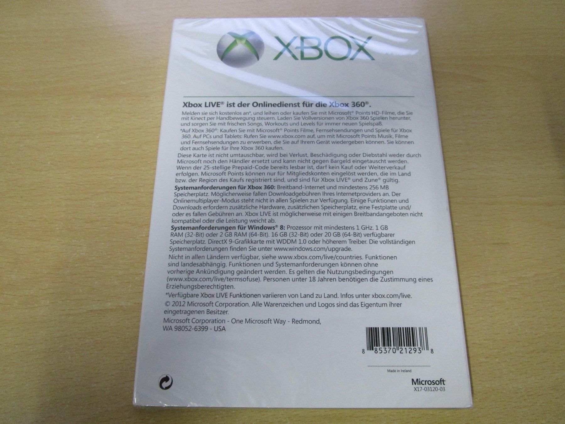 Microsoft Xbox Live 2100 Points - Neuware Xbox 360 Points (Neu und ...
