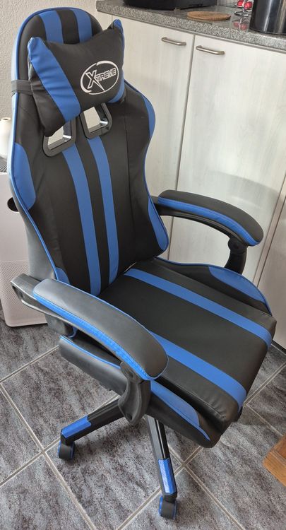 Gamer Stuhl Xtreme, schwarz/blau, neu original verpackt (Neu und originalverpackt) in ...