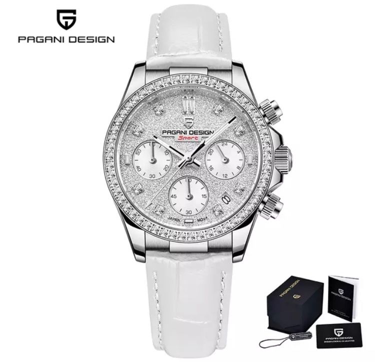 Pagani Design Quarzuhr - Chronograph Ice / white Strap (Neu und ...