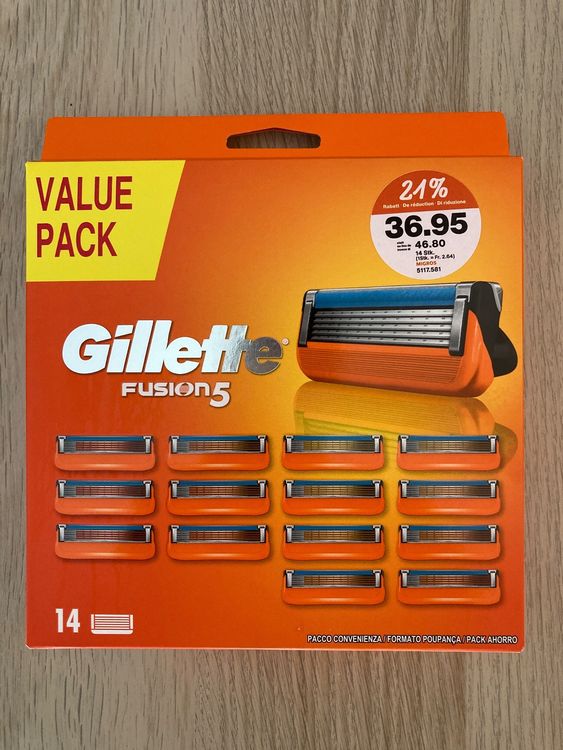 Gillette Fusion 5 value pack 14 Stk. | Kaufen auf Ricardo