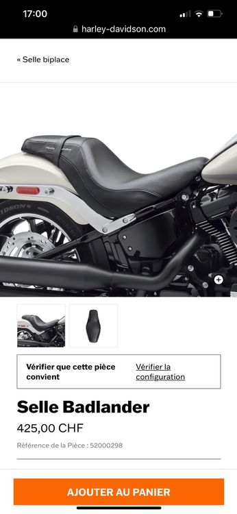 Selle Badlander Harley Davidson Softail | Kaufen auf Ricardo