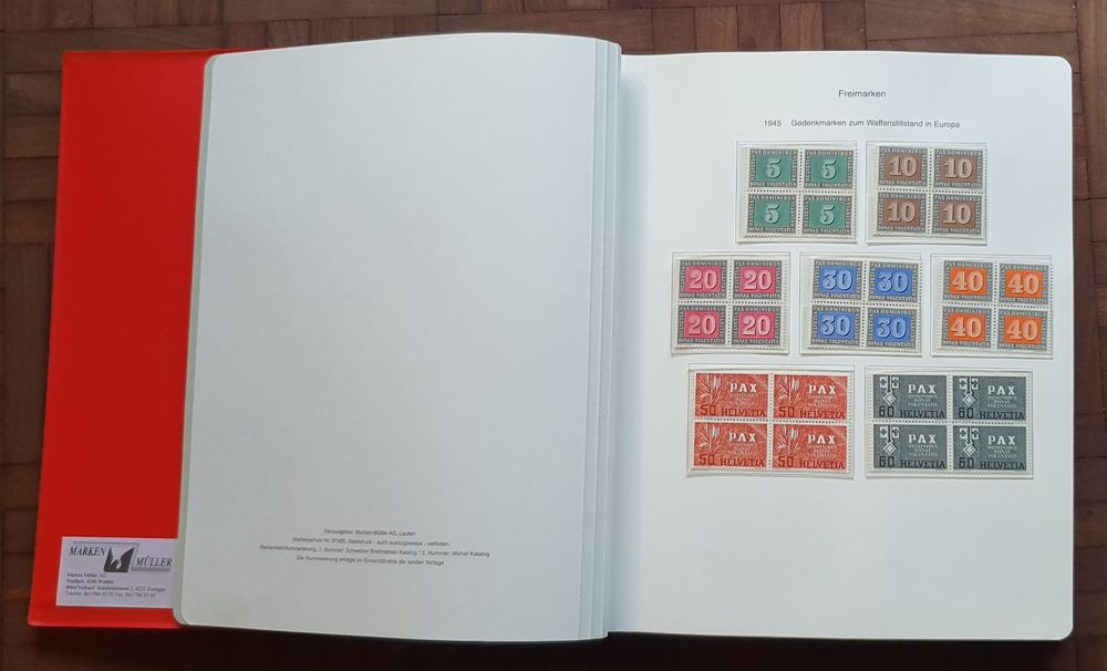 4er Block Sammlung Freimarken 1945 - 90, Frankaturware 1400+ (Gebraucht) in Kreuzlingen für CHF ...