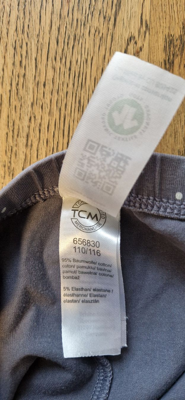 TCM Leggings Gr. 110/116 Blau mit Pünktli - Top Zustand! (Gebraucht) in ...