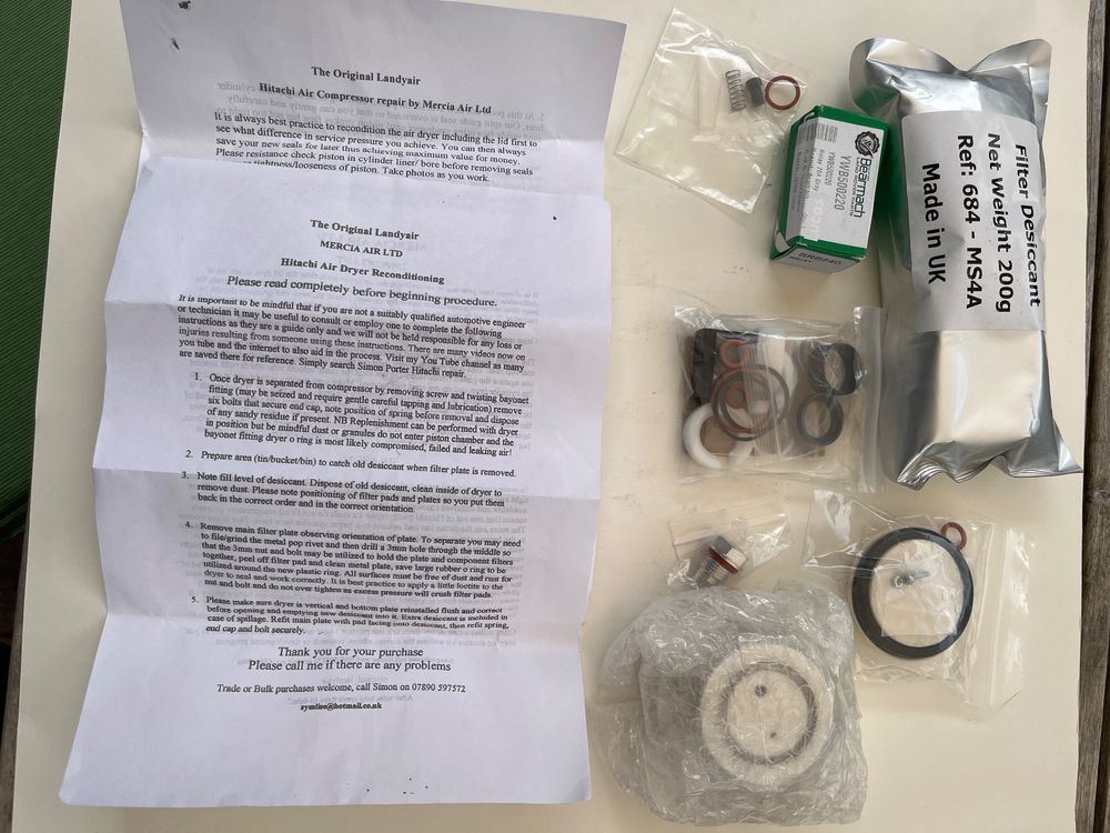 Land Rover Hitachi air compressor repair kit (Neu und originalverpackt ...