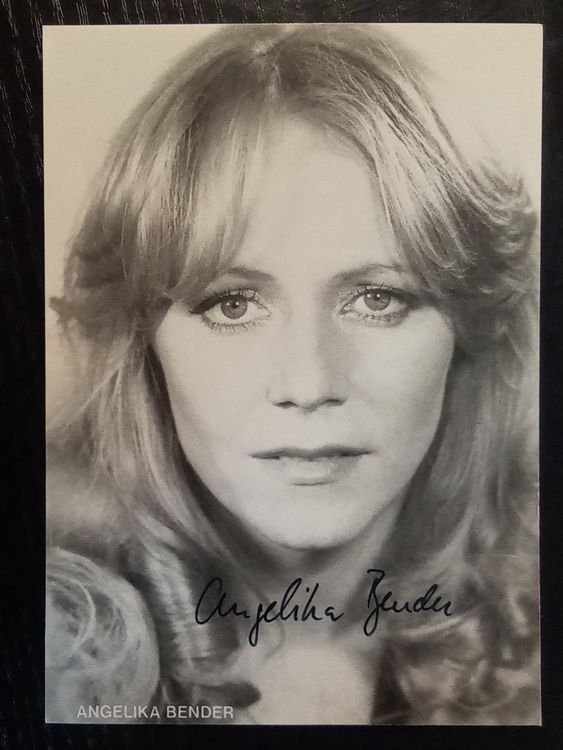 Angelika Bender 1948- Autogramm Fotopostkarte 10x15cm (Gebraucht) in ...