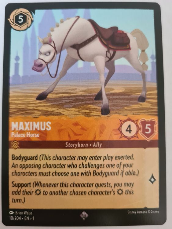 Lorcana, Maximus - Palace Horse, 010/204-EN-1 (Neu (gemäss Beschreibung ...