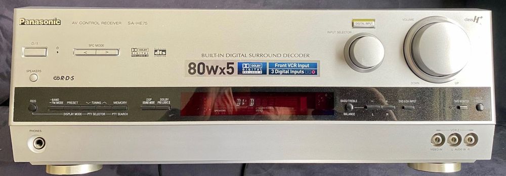 Panasonic AV Surround Receiver SA-HE75 mit 5x80 Watt | Kaufen auf Ricardo