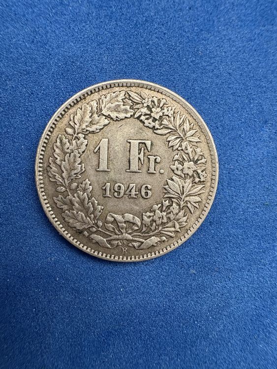 Pièce rare de 1 franc suisse 1946, vintage de collection (D'occasion) à Carouge GE pour CHF 5 ...