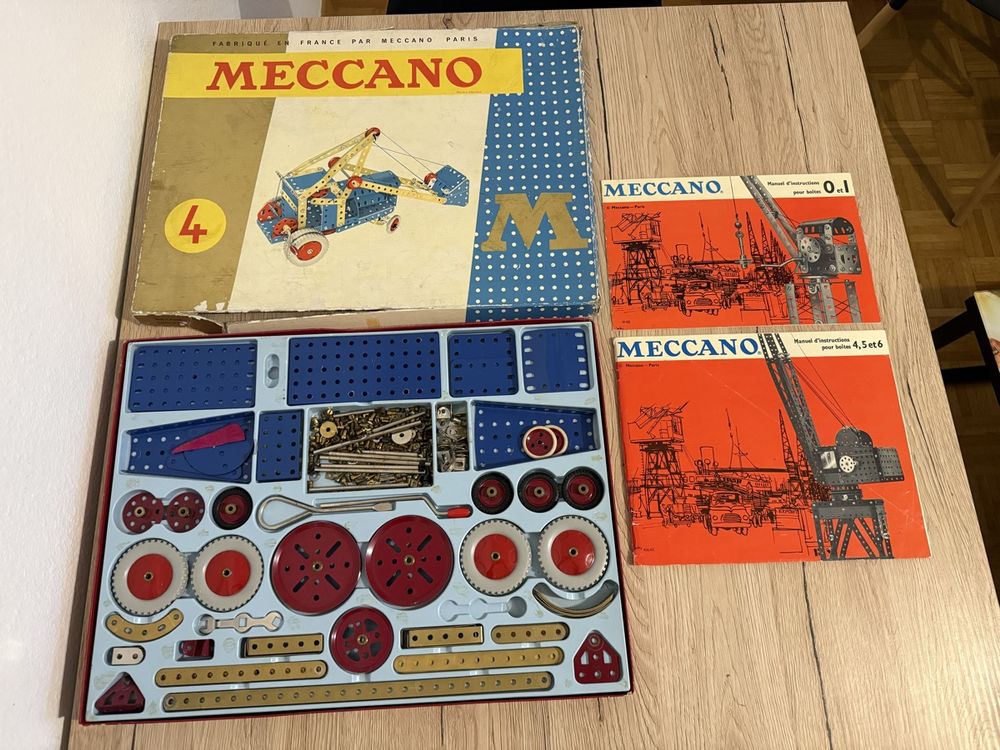 Meccano Baukasten Nr. 4 – Frankreich – Vintage /Sammlerstück (Gebraucht ...