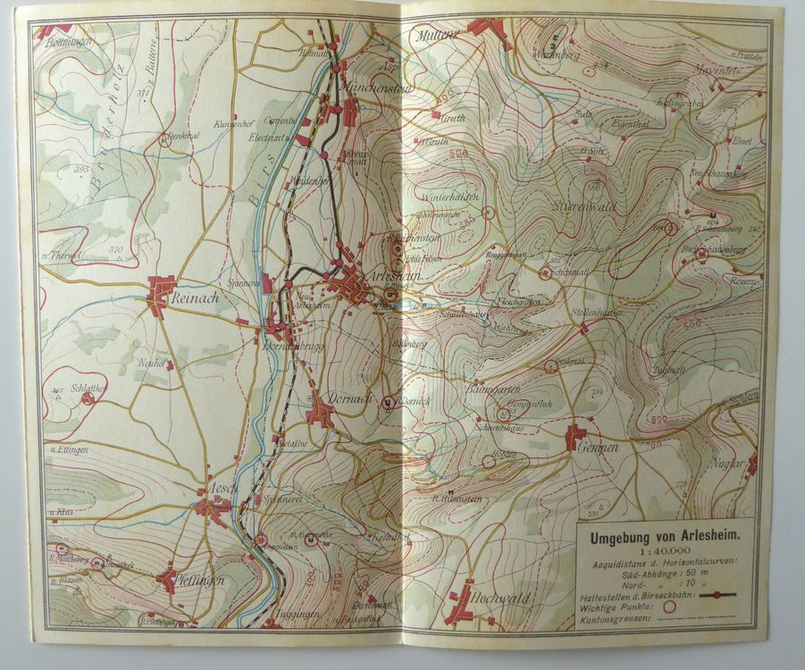 Ortspläne von Arlesheim 1905, 1926, 1966 (Gebraucht) in Aesch BL für ...