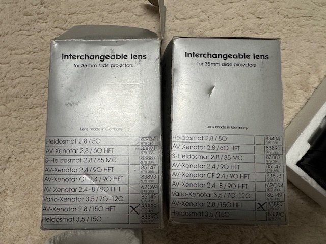 Rollei Wechselobjektiv AV-Xenotar 2,8/150 HFT (2mal) (Gebraucht) in ...