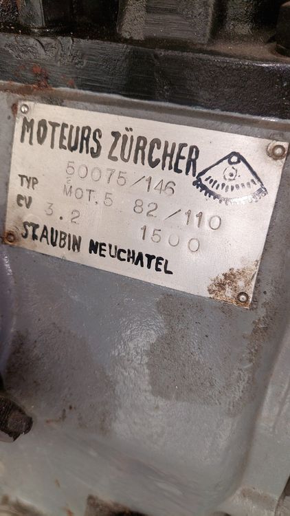 Motor ZURCHER St. Aubin Oldtimer Standmotor (Gebraucht) in Bilten für ...