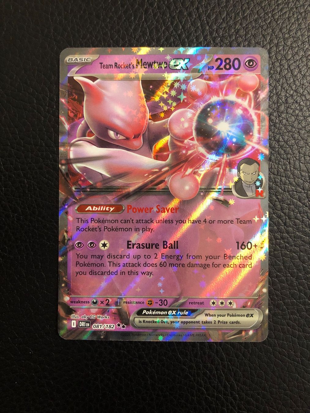 2025 Destined Rivals Team Rocket’s Mewtwo ex 81/182 NM (Gebraucht) in ...