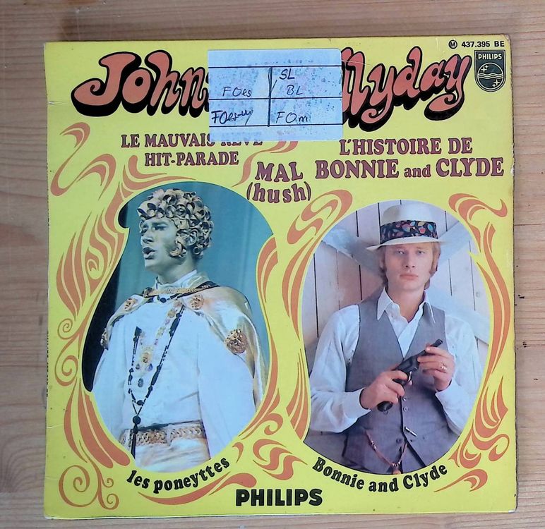Johnny Hallyday - L`Histoire De Bonnie And Clyde Single 7 | Kaufen auf ...