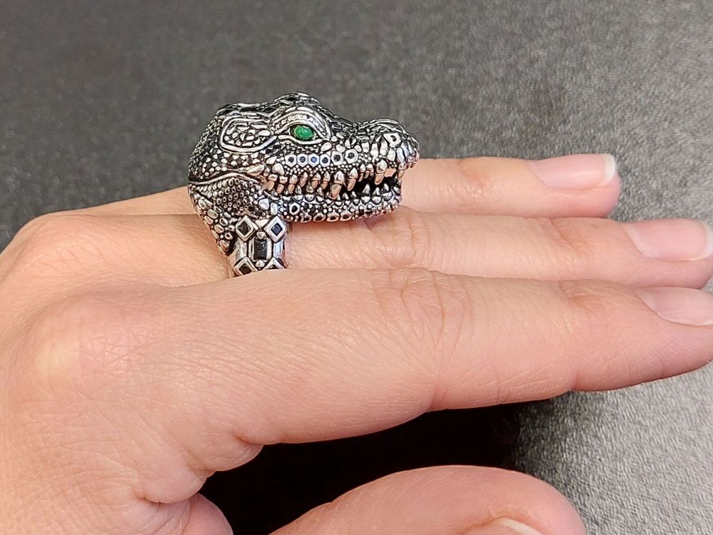 Krokodil Ring Silber 925 (Neu (gemäss Beschreibung)) in Saland für CHF ...