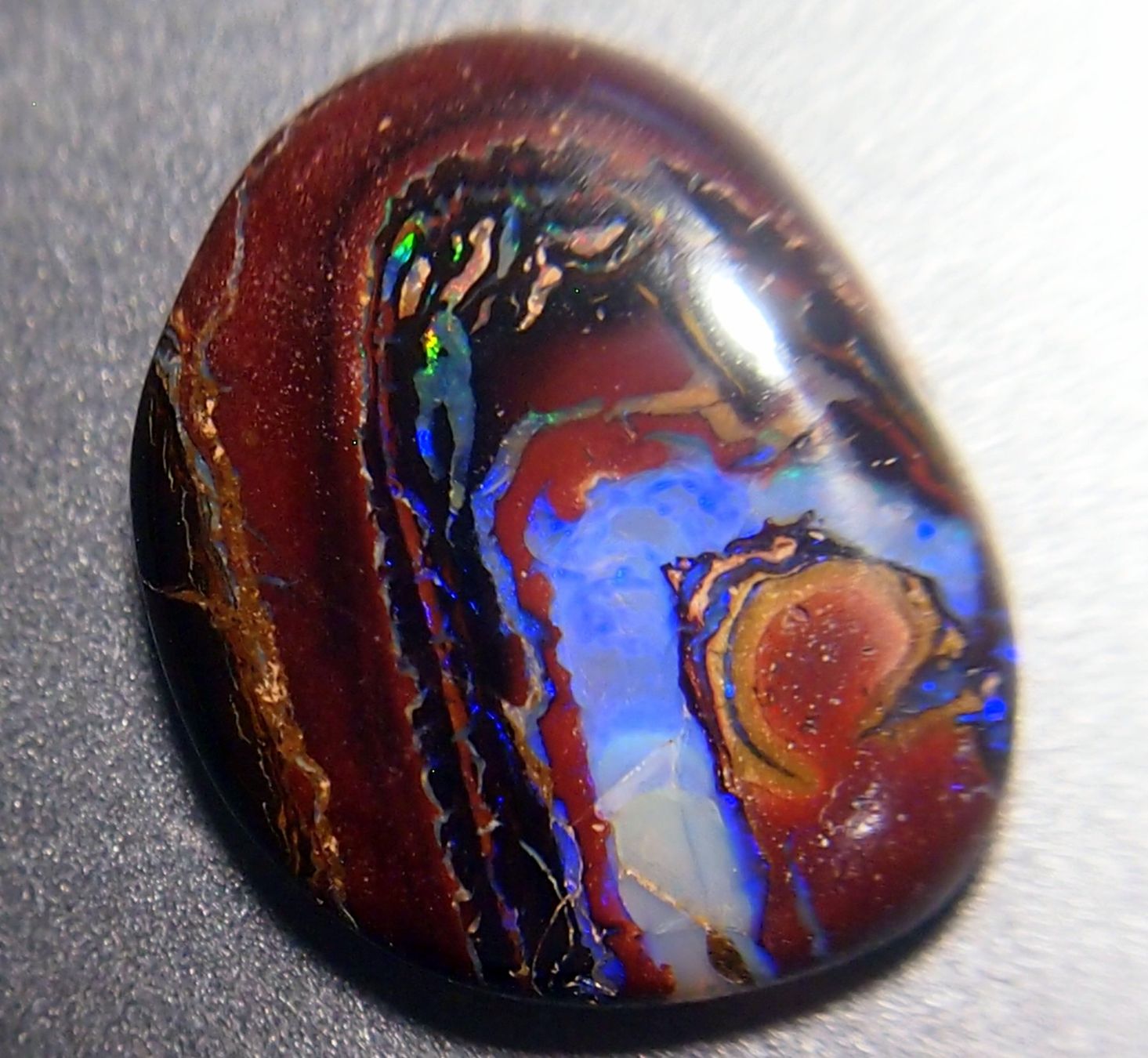🔥 Boulder Opal Edelstein, Opalnuss, Top Schliff, Rarität... (Neu und ...