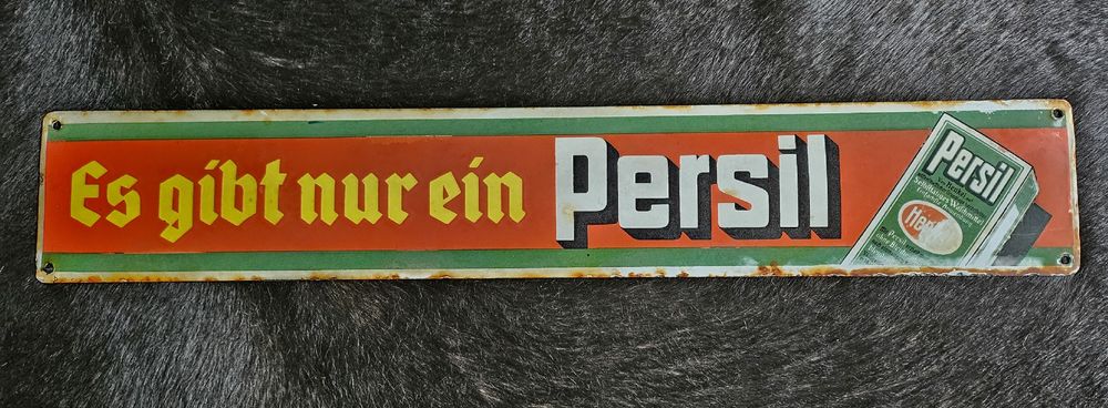 schönes alter Persil Emailschild gewölbt 30er Jahre | Kaufen auf Ricardo