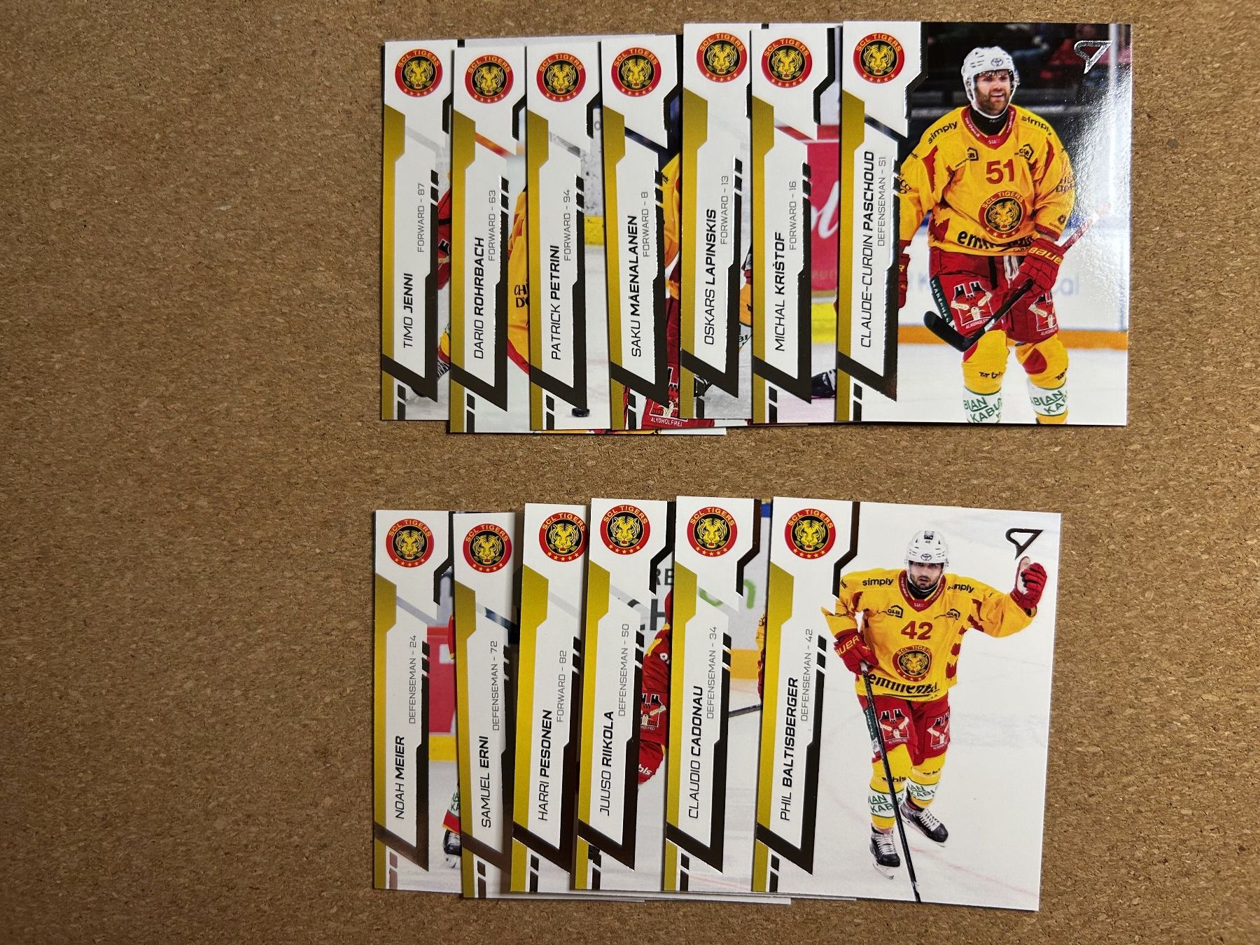 SC Langnau Base Card Lot (13 Stk; Ser. 1&2) (Neu (gemäss Beschreibung ...
