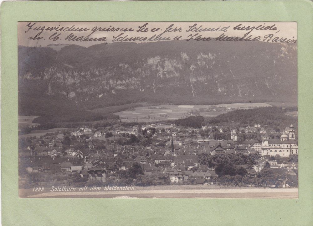 Solothurn mit dem Weissenstein 1923 | Kaufen auf Ricardo