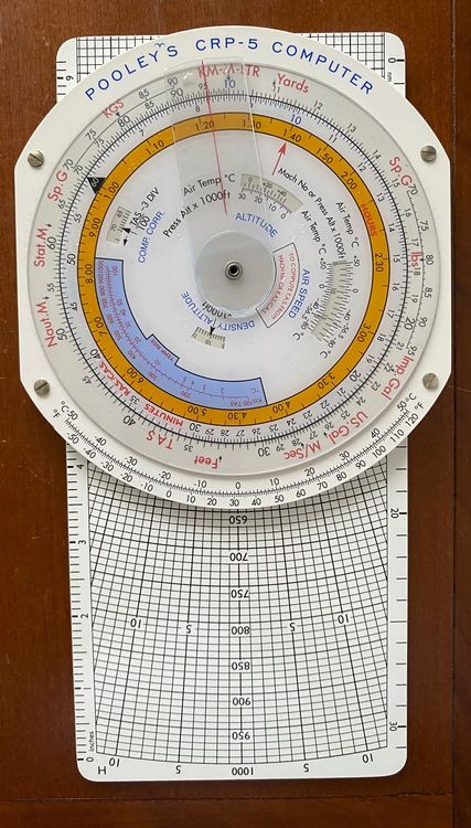 Pooleys CRP-5 Flight Computer Made in UK für Berufspiloten (Gebraucht ...