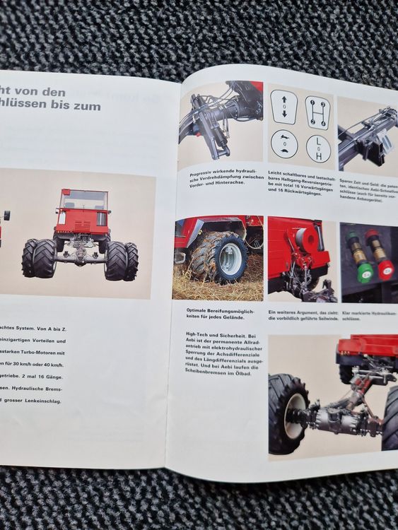 Original Prospekt Aebi Transporter Übersicht (Gebraucht) in Dürnten für CHF 25 – mit Lieferung ...