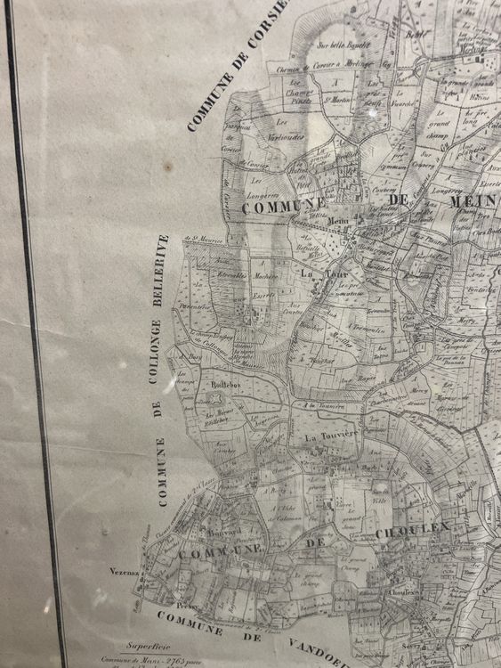 ANCIEN PLAN DES COMMUNES DE MEINI ET CHOULEX PAR J.R.MAYER (Gebraucht ...