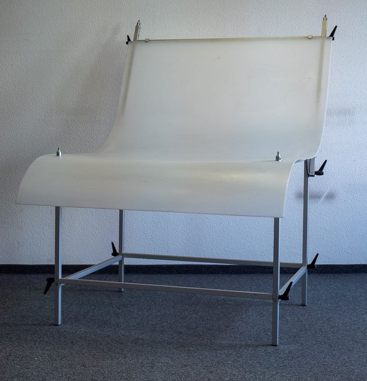 Fotostudio: Aufnahmetisch für schattenfreie Ausleuchtung (Gebraucht) in ...
