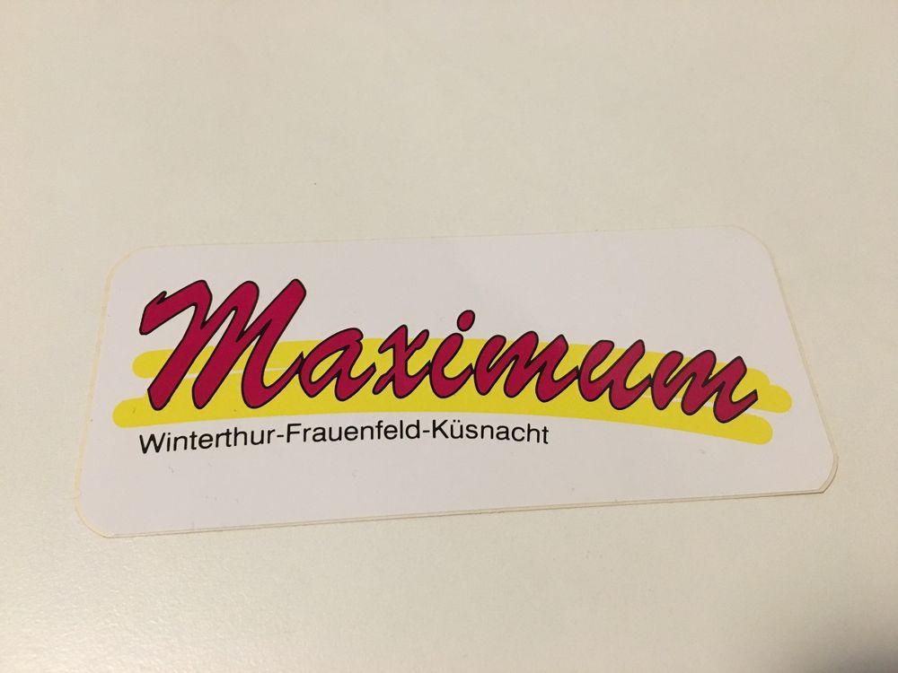 Sticker - Aufkleber - Maximum | Kaufen auf Ricardo