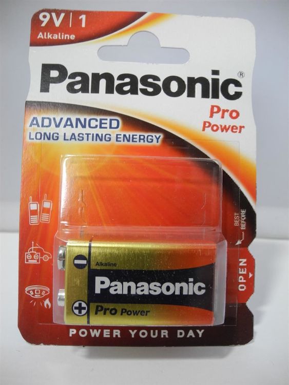 Panasonic Pro Power 9V, 6LR61, Ablaufdatum: 01.2025 (Neu und ...