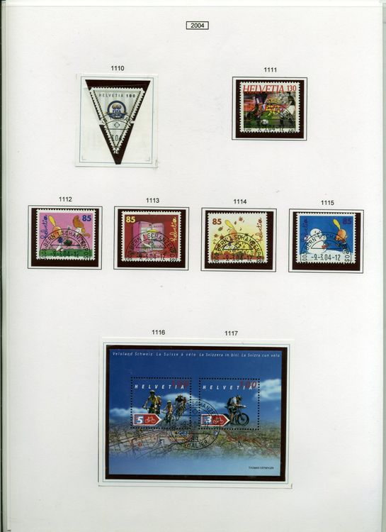 10 AUSGABEN MIT BLOCK 2004 ET BERN - FR. 51.20 - LUXUS (Gebraucht) in Sarmenstorf für CHF 1 ...