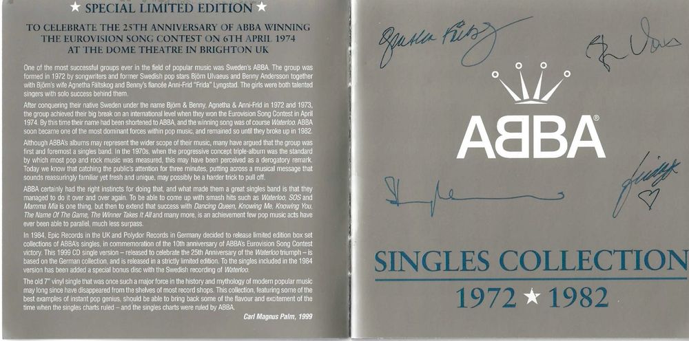 Abba / Singles Collection 1972 ★ 1982 Box 29 Cd's 1999 (Gebraucht) in ...