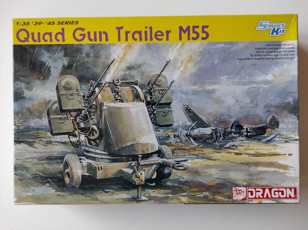 FlaK der US Army "Quad Gun Trailer M55" von Dragon 1/35 (Neu und ...