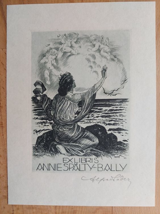Exlibris Alfred Soder - Original Radierung (1920) signiert (Gebraucht ...