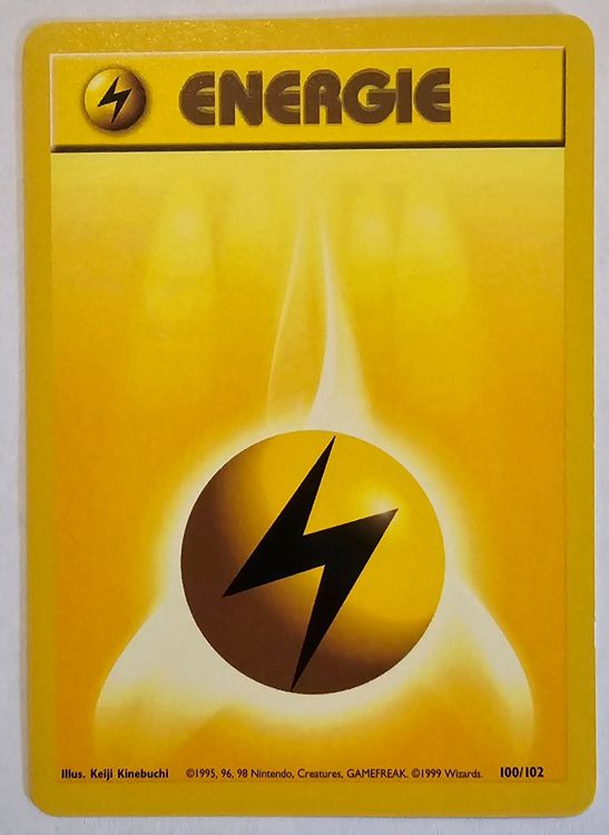 Pokemon Elektro Energie Base Set 100/102 DEU | Kaufen auf Ricardo