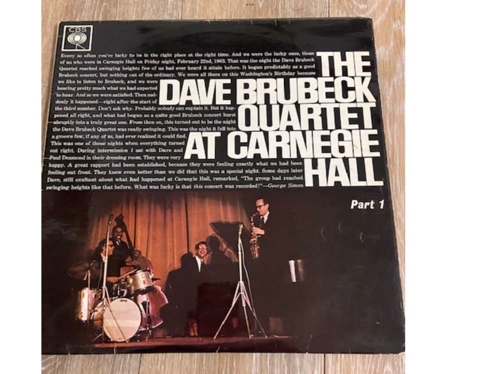 The Dave Brubeck Quartet – At Carnegie Hall (Part 1) Lp | Kaufen auf Ricardo