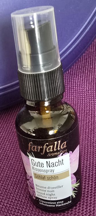 NEU&UNGEÖFFNET Farfalla Kissenspray Gute Nacht Spray,30 ml (Neu und ...