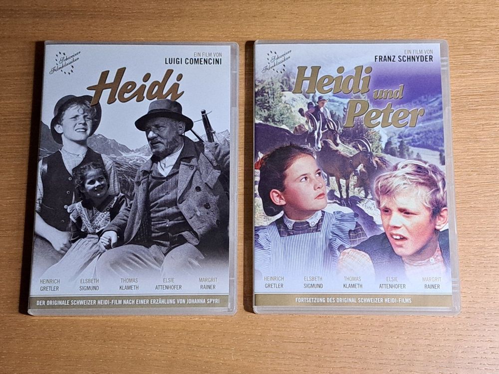DVD Set mit 2 Filmen, Heidi (1952), Heidi und Peter (1954) (Neu (gemäss ...